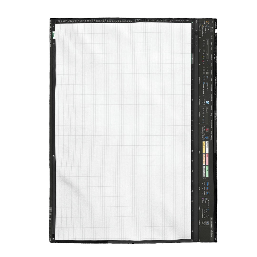 Spreadsheet Blanket | Dark Mode Spreadsheet | Gift for Him Tech-savvy ...