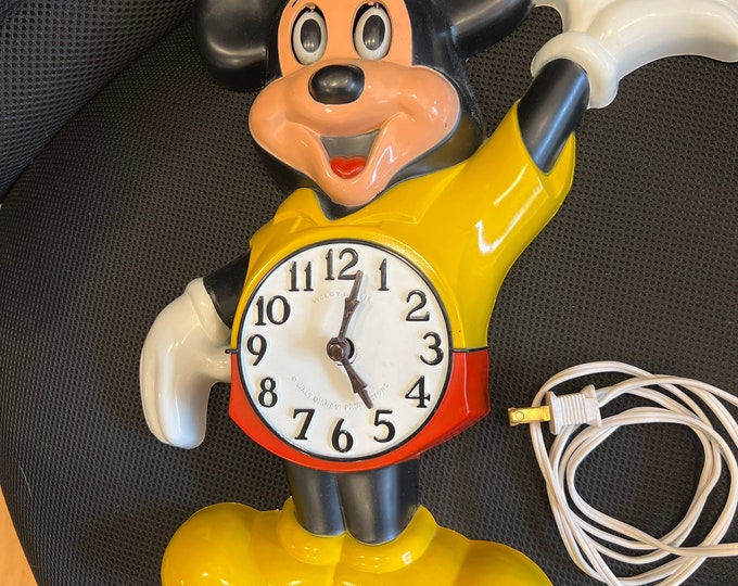 Very Rare Welby by Elgin Mickey Mouse Electric Wall Clock-1970s - Etsy