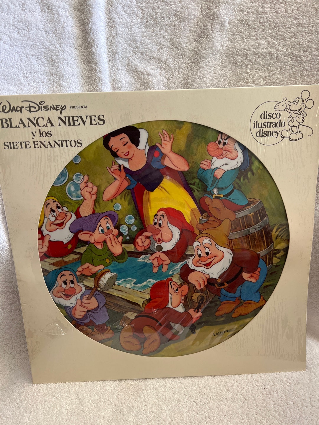 1980 Spanish Walt Disney Snow White and the Seven Dwarfs Picture Vinyl ...