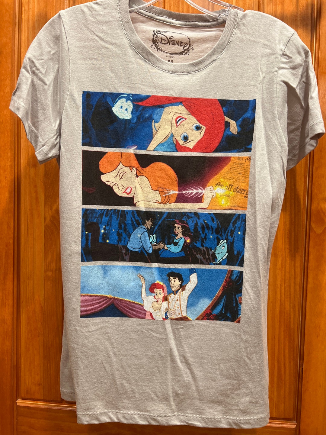 Camiseta de La Sirenita de Disney - Beige - Talla M para adulto - Etsy ...