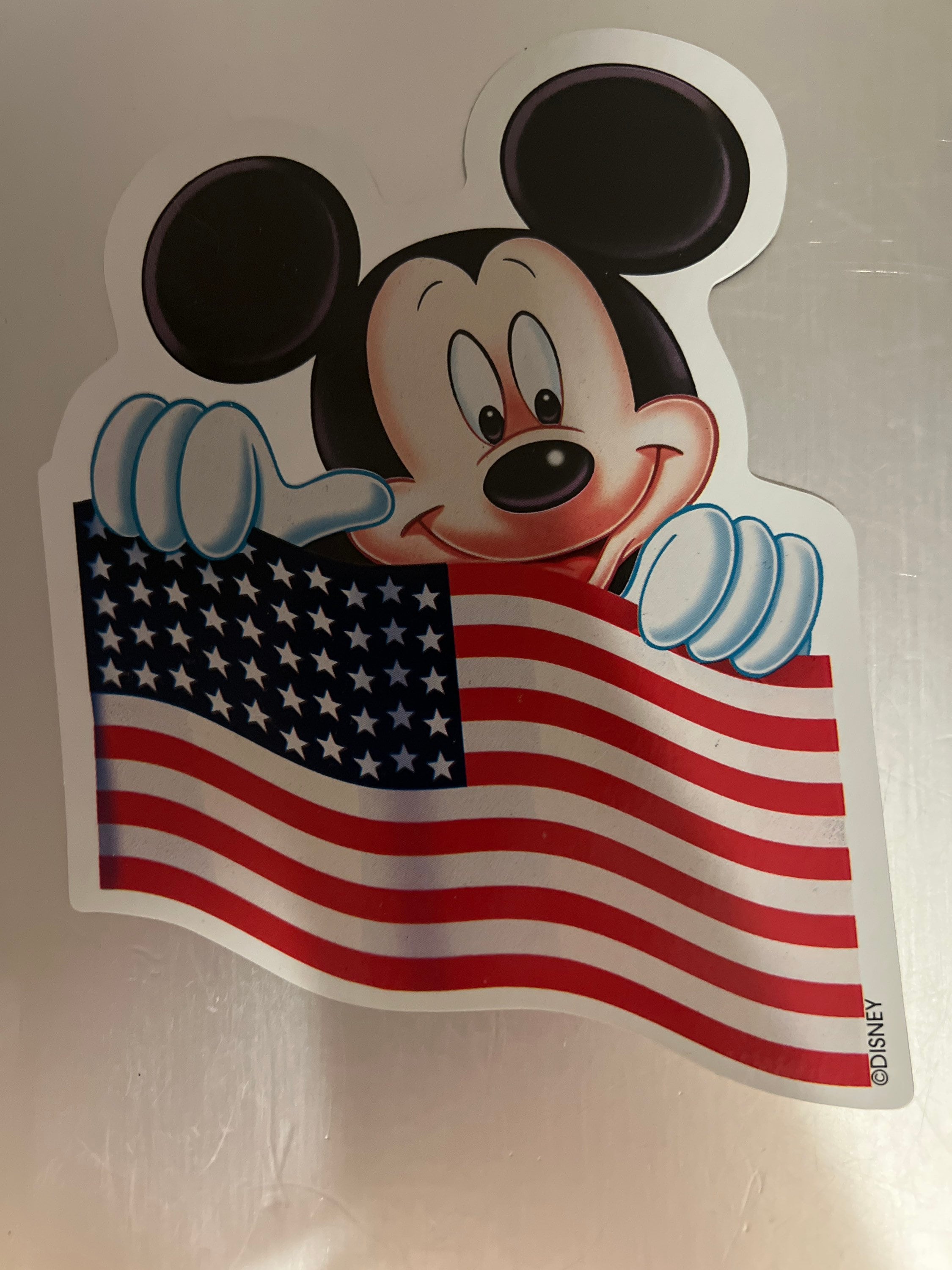Vintage Disney Mickey Mouse American Flag Magnet - Etsy