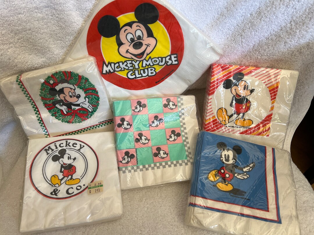 Vintage Variety Disney Character Party Napkins - Etsy