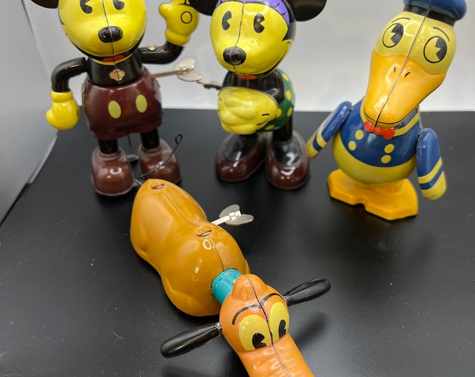 1980-1990 Disney Young Epoch Metal Wind up Toy Set- Lot of 4 - Etsy