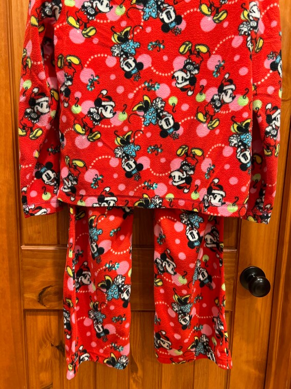 Vintage Disney Flannel Mickey & Minnie Mouse Holiday … - Gem