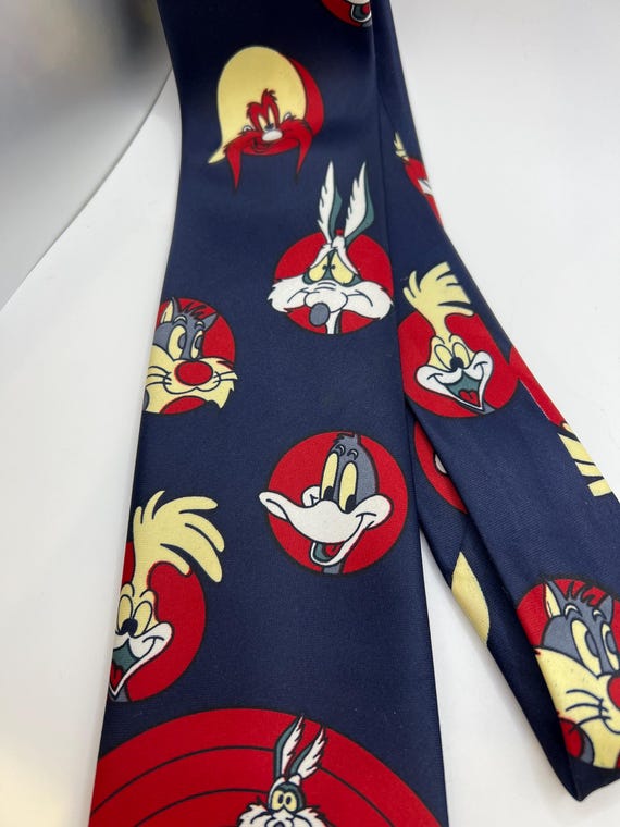 Vintage Looney Tunes Character Necktie-100% silk - Gem