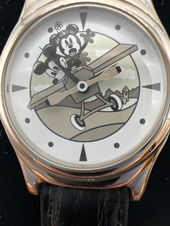 Vintage Mickey Mouse Plane Crazy Watch - Gem
