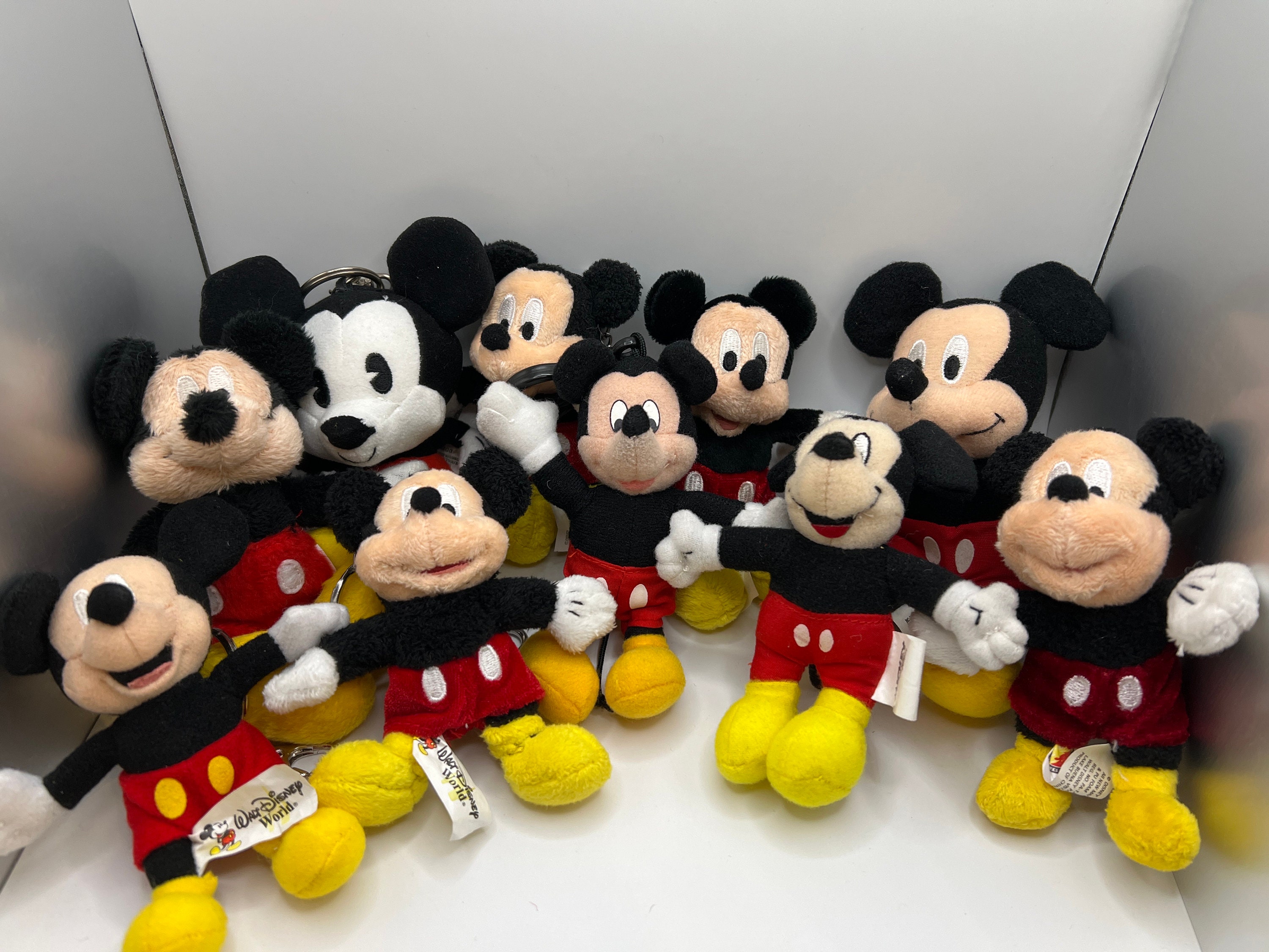 Vintage Mickey Mouse Stuffed Keychains-10 - Etsy