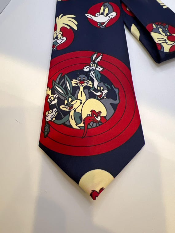 Vintage Looney Tunes Character Necktie-100% silk - Gem