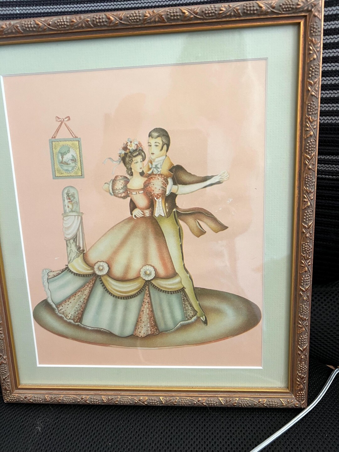Vintage 1940s Mid Century Turner Prints-dancing Couples-12x10 Matt and ...