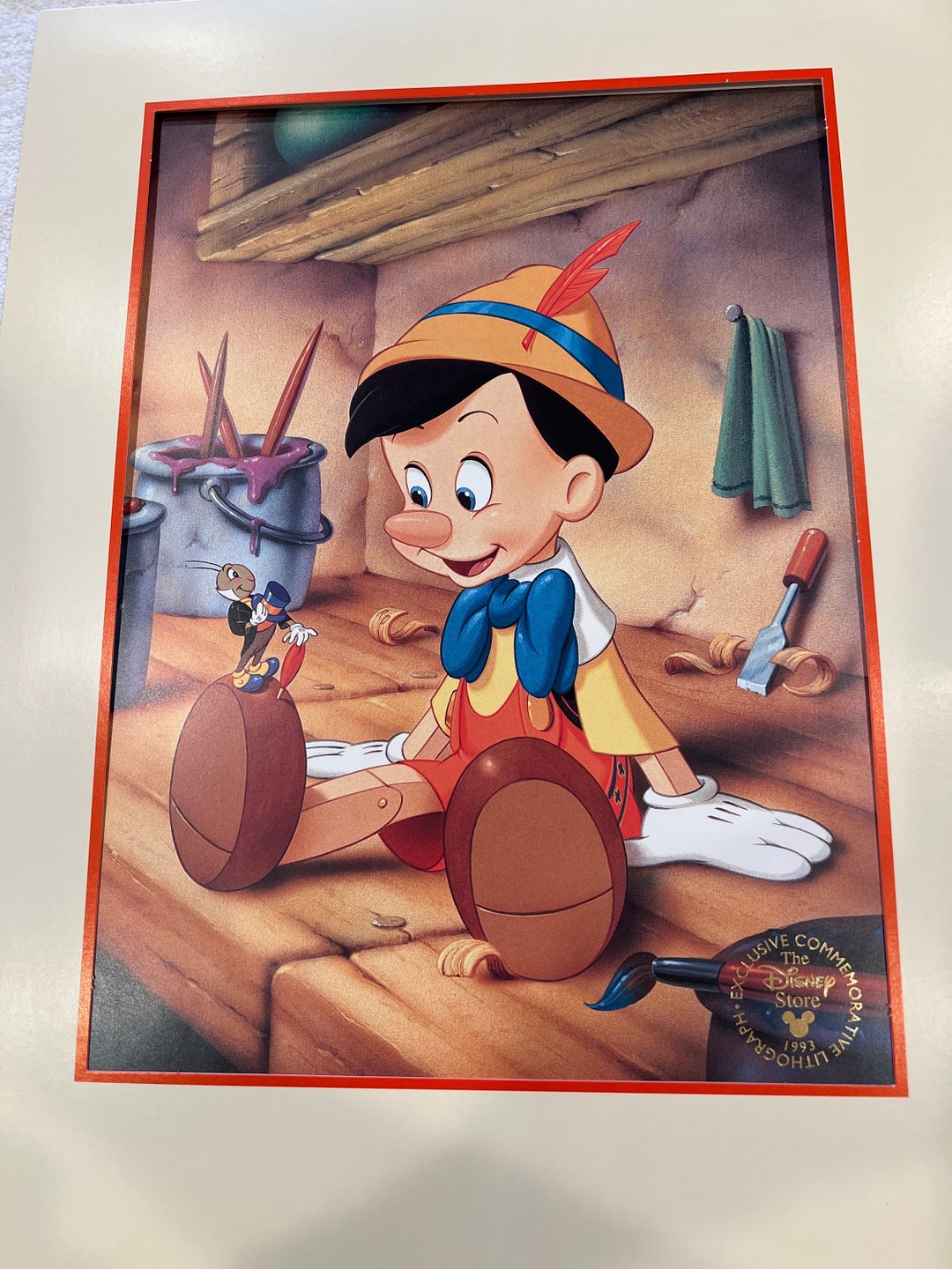 Pinocchio-1993 Walt Disney Commemorative Lithograph - Etsy