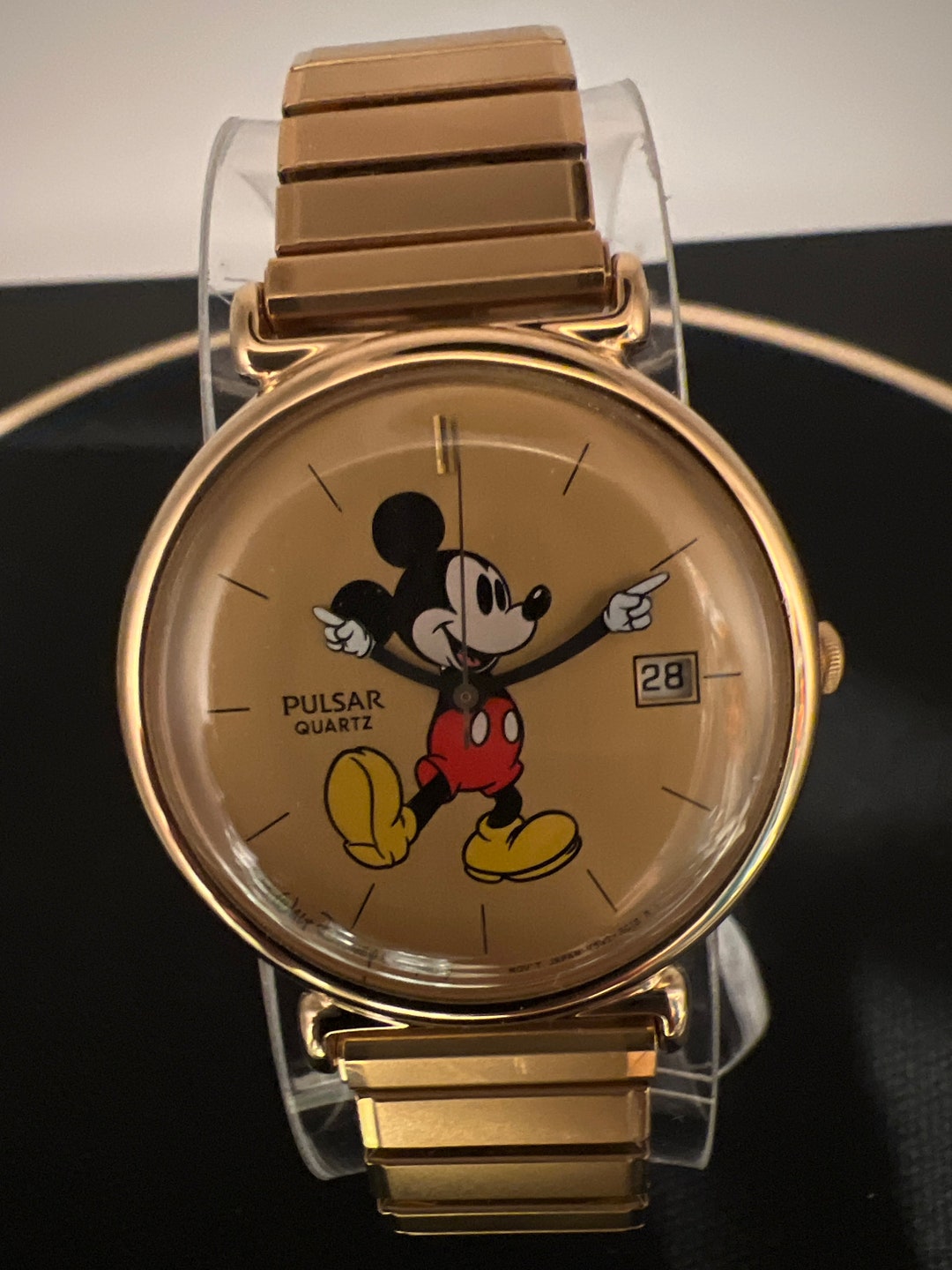 Vintage Pulsar Quartz Mickey Mouse Watch - Etsy