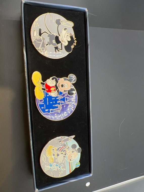 2003 Disney Journey Through Time Tie Pins- (3 Pins) - Gem