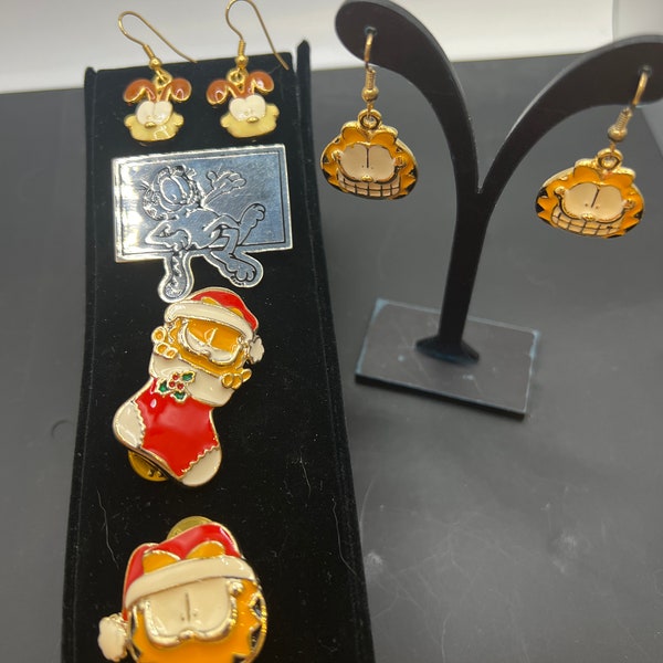Garfield Earrings - Etsy