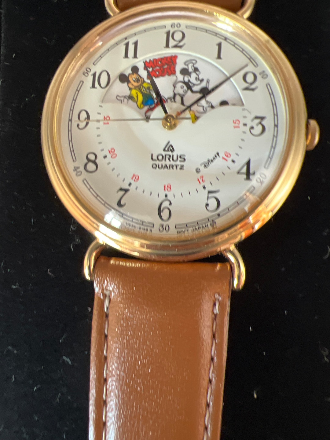 1980 Lorus Rotating Mickey Mouse Through The Year Watch Etsy