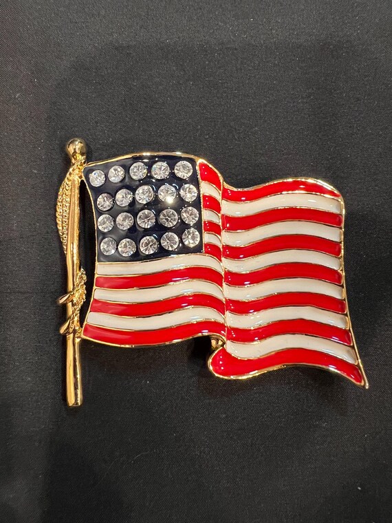 Large American Flag Pin