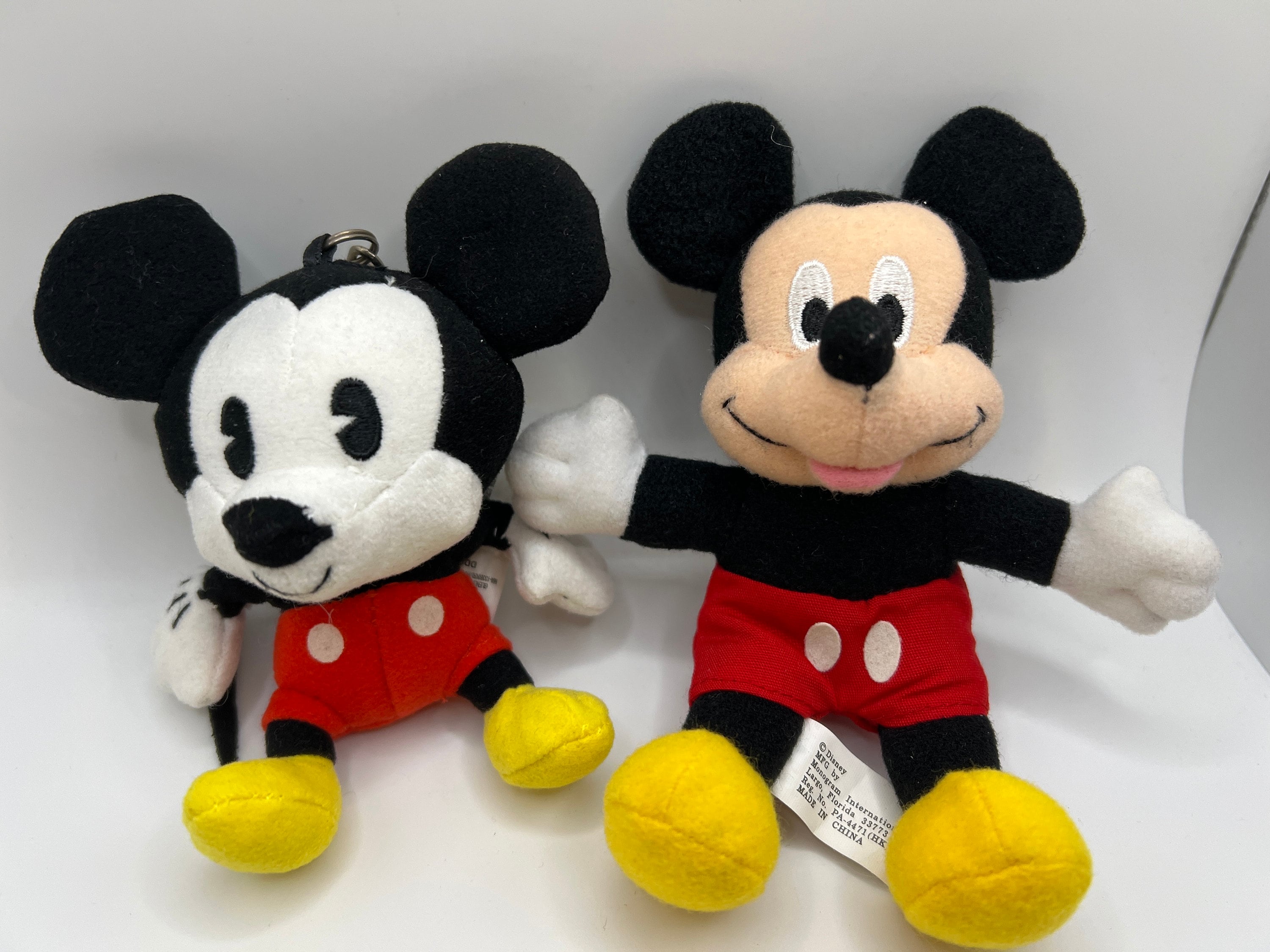 Vintage Mickey Mouse Stuffed Keychains-10 - Etsy