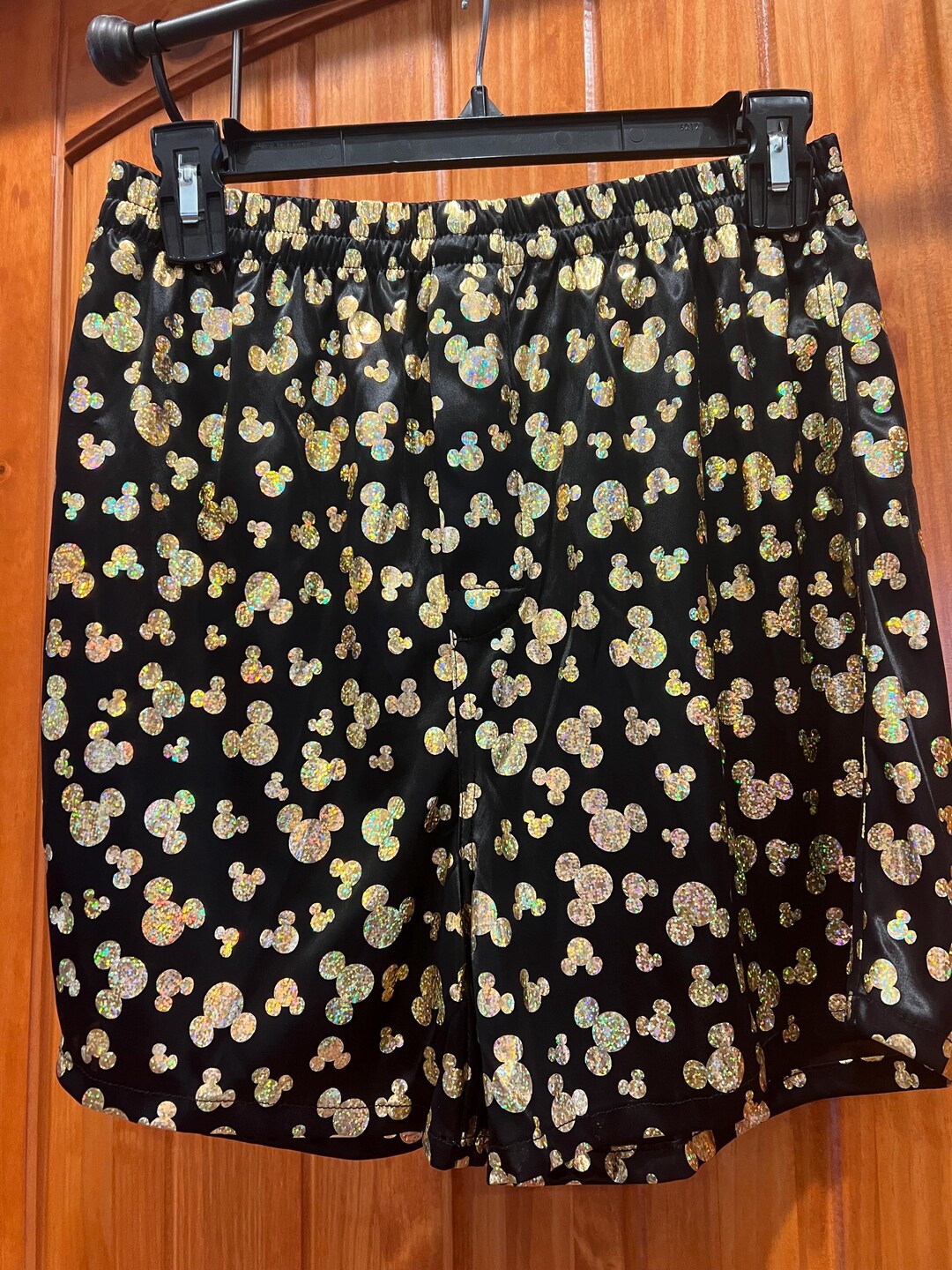 Vintage Walt Disney Boxers-black /golden Mickey Icons-adult Small - Etsy
