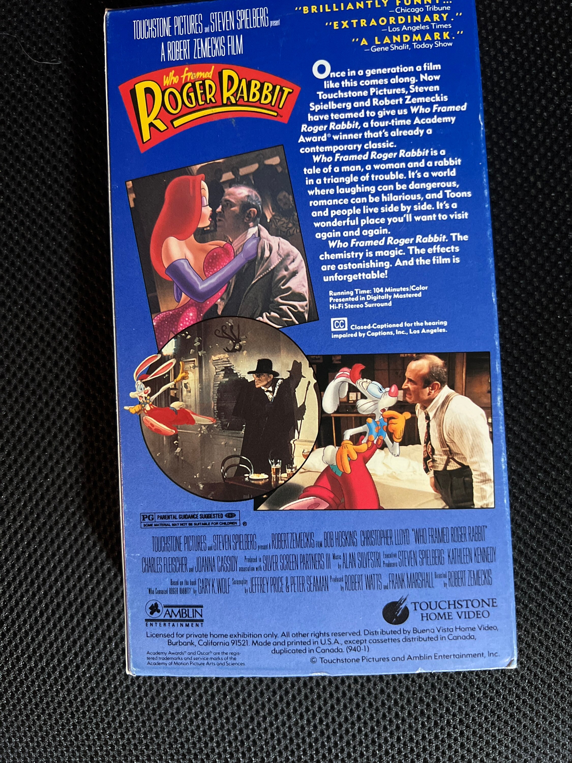 Vintage VHS Who Framed Roger Rabbit - Etsy