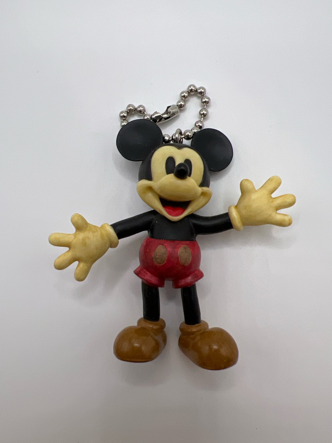 Vintage Rubber Bendable Mickey Mouse Key Chain - Etsy