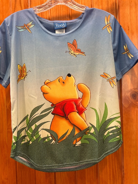 Vintage Disney Winnie the Pooh and Tigger Top-Green/B… - Gem
