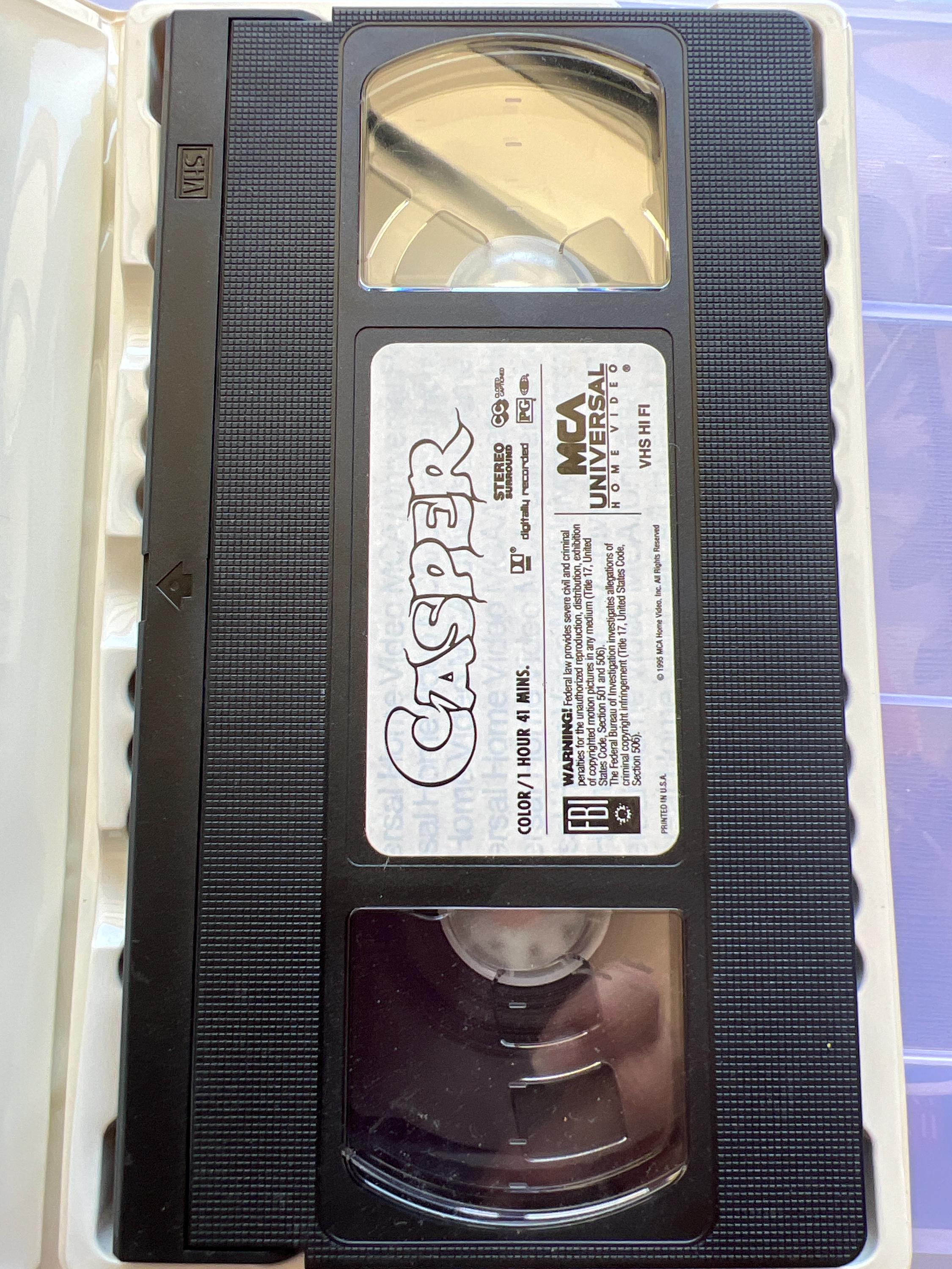 Vintage 1995 VHS Universal Pictures Casper Seeing is Believing-video-1 ...