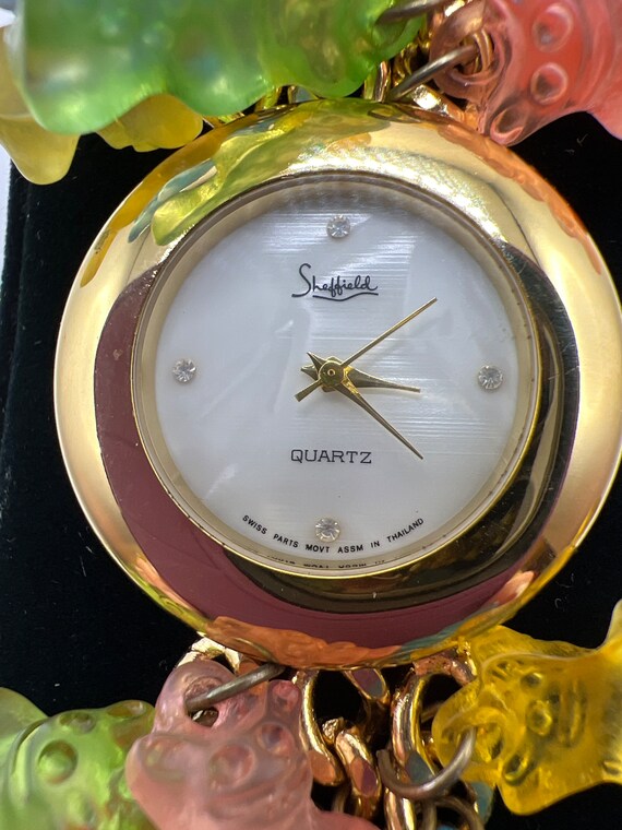 Rare Vintage Sheffield Swiss Quartz Gummy Bear Watch - Gem