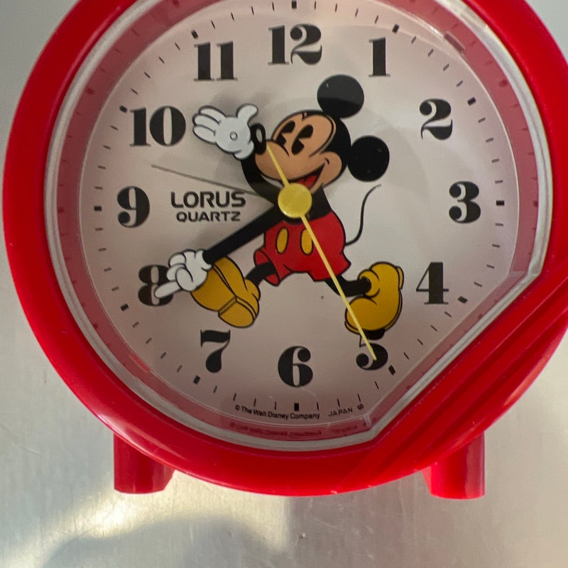 Mickey Mouse Alarm Clock - Etsy