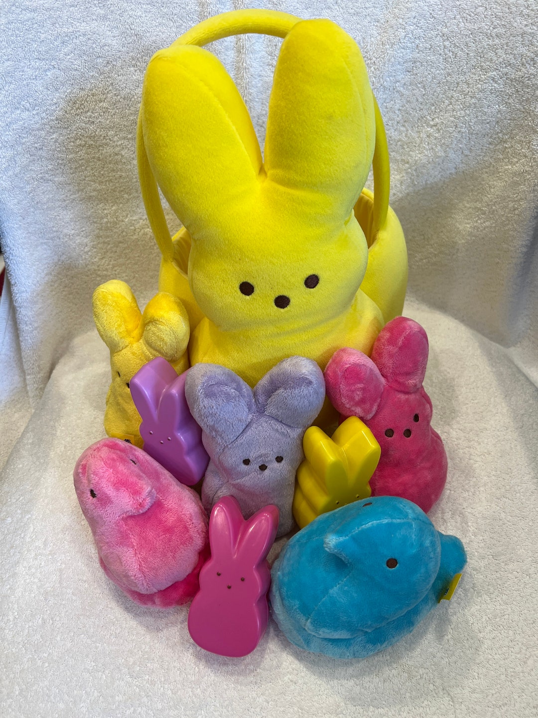 Peeps Easter Basket and Bean Bag Bunnies & Chicks - Etsy