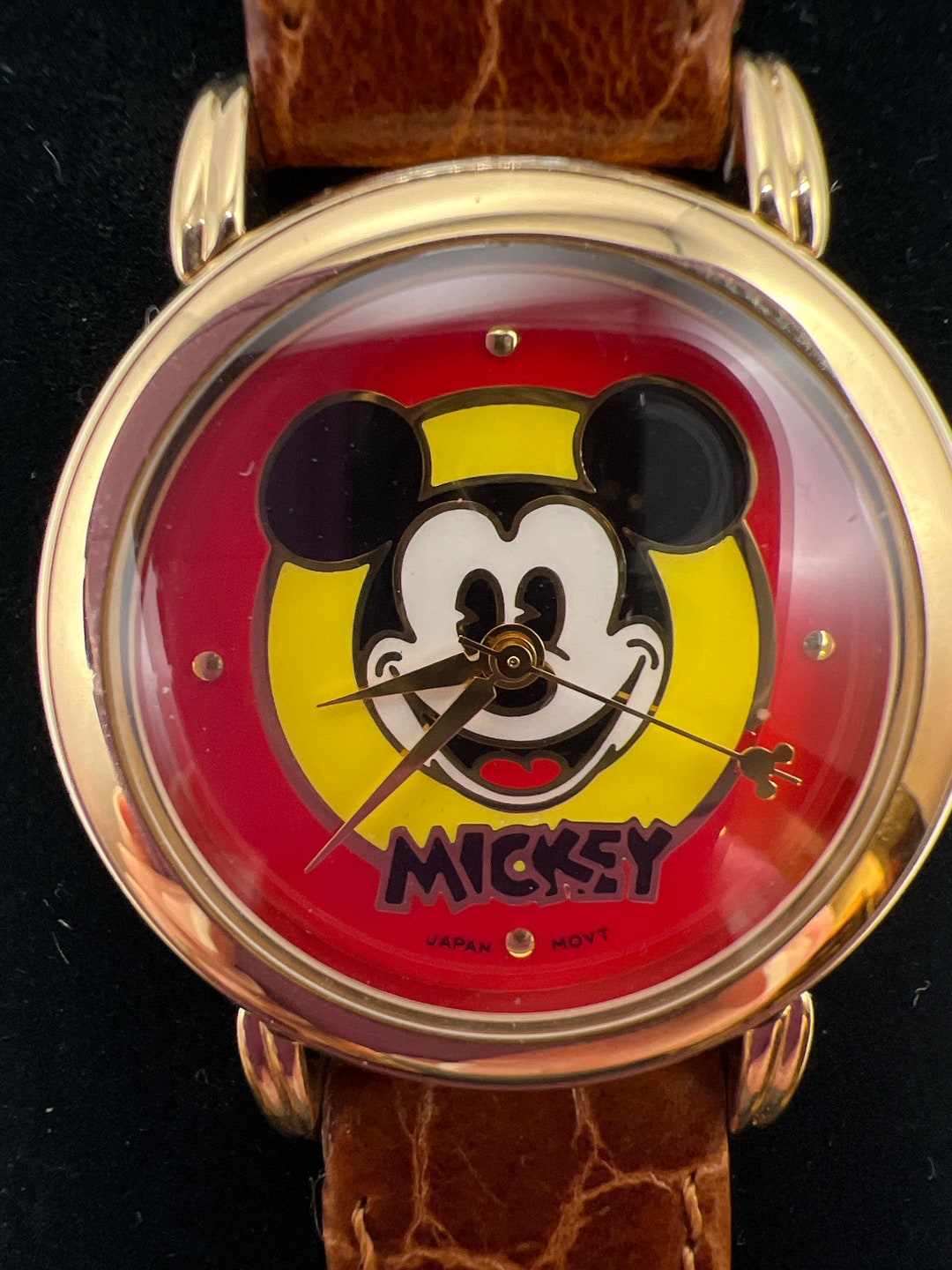 Vintage Pie Eyed Mickey Mouse Disney Time Works Watch - Etsy