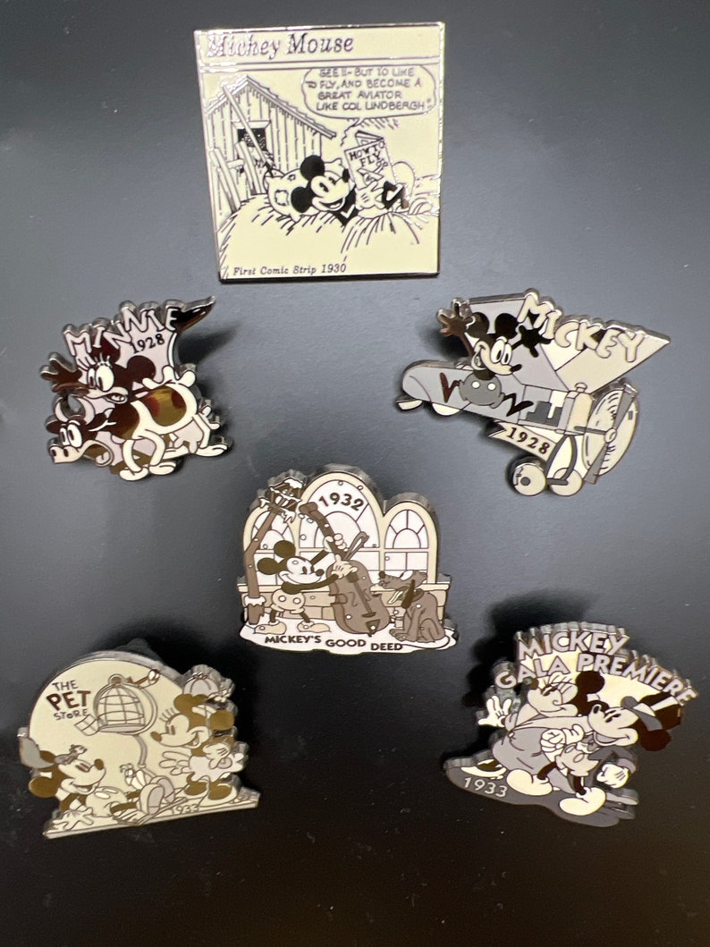 Mickey Mouse Cartoon and Comic Book Tie Pin Collection-lot of - Etsy