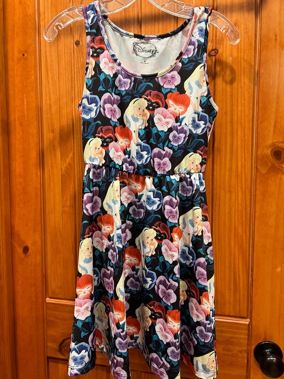 Vintage Disney Alice in Wonderland and Pansy Sun Dres… - Gem