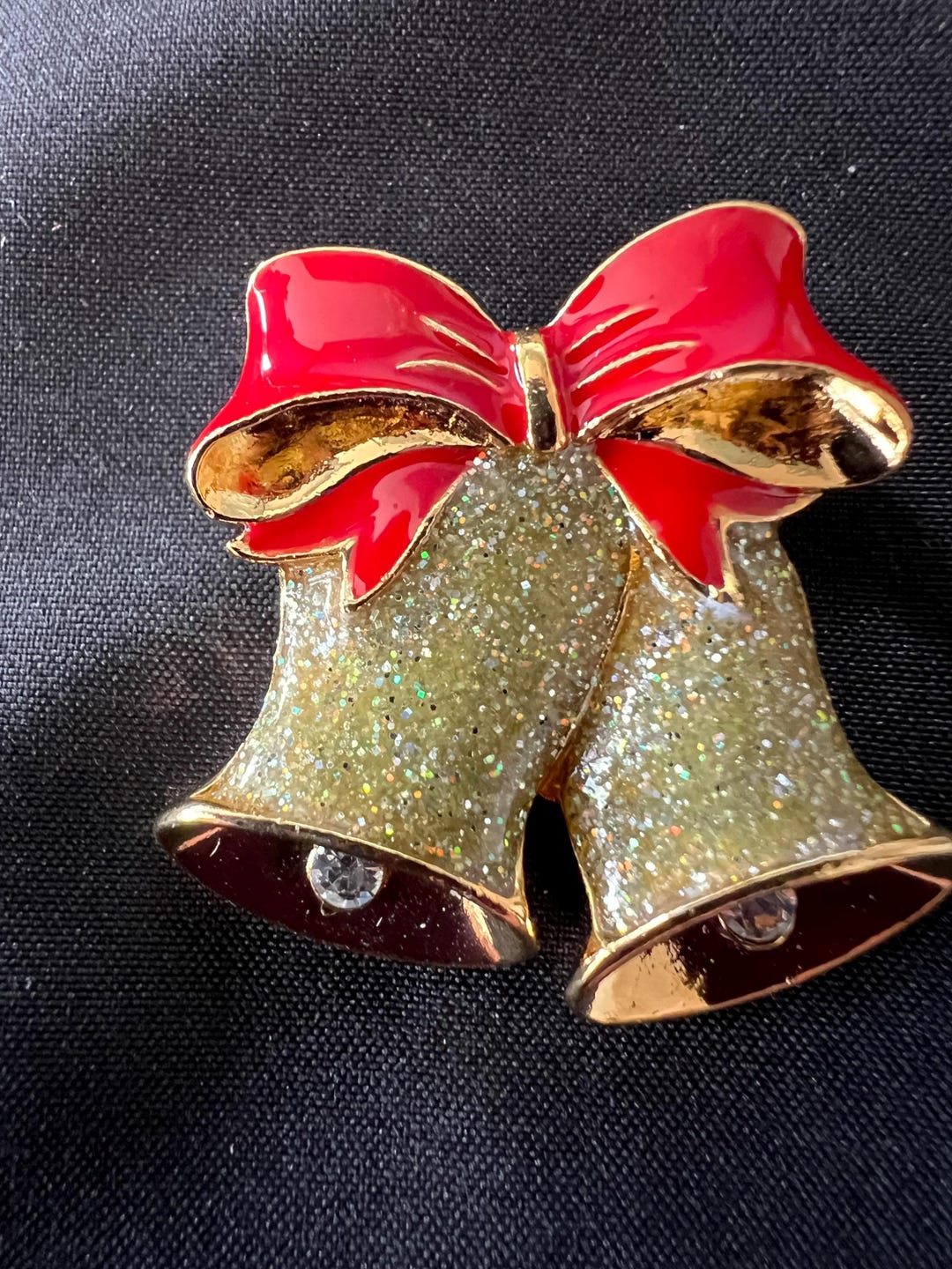 Vintage Avon Gold Tone and Enameled Christmas Bell Brooch - Etsy