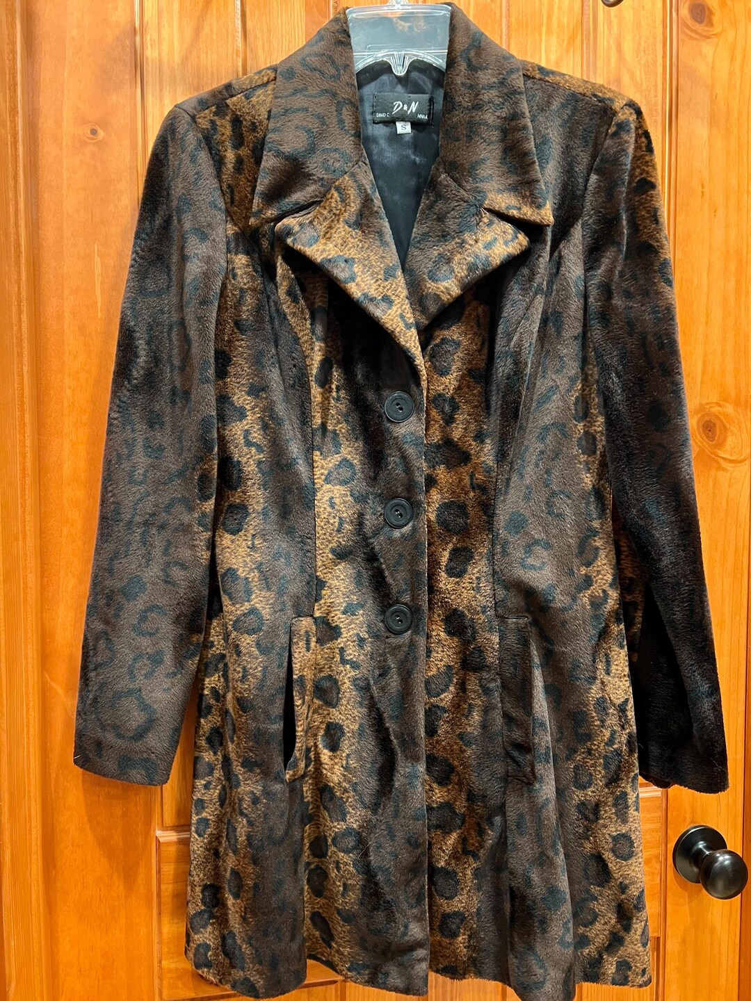Vintage D&N Faux Fur Leopard Print Long Jacket-adult Small - Etsy