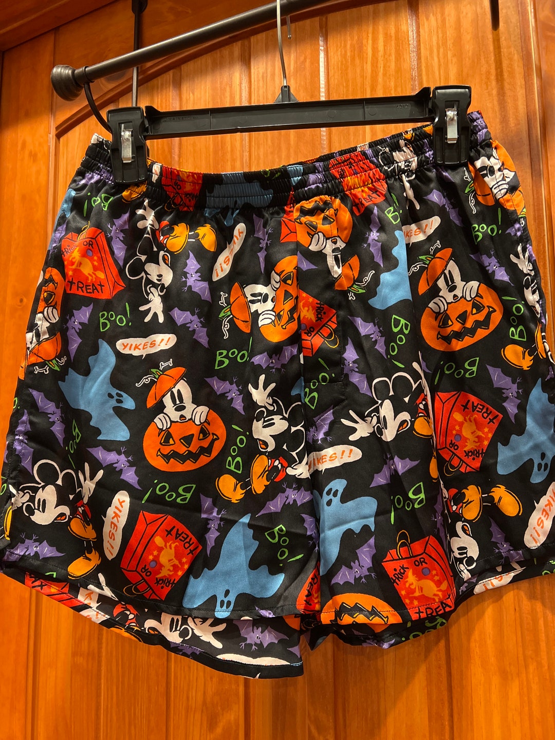 Vintage 90s Mickey Mouse Halloween Silk Boxers-adult Medium - Etsy