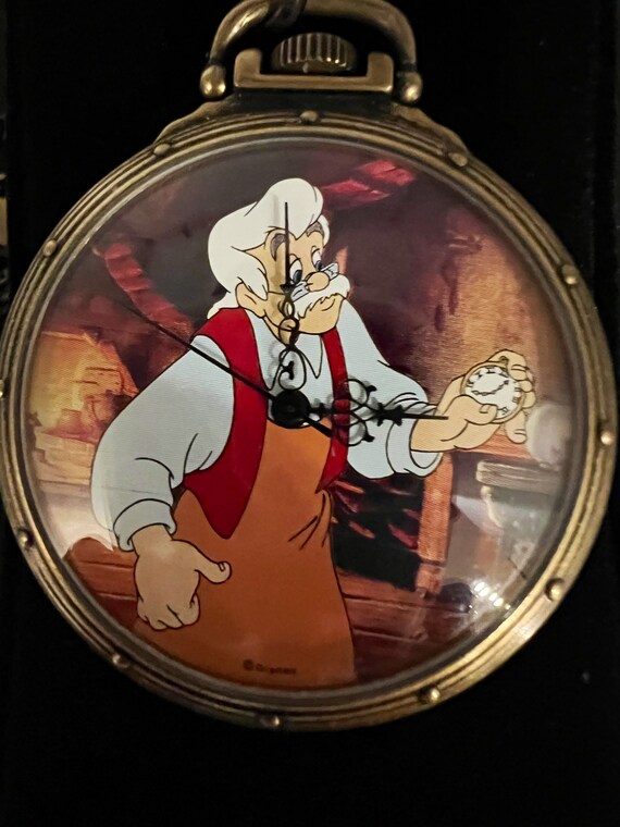 Disney Pinocchio Geppetto Pocket Watch - Gem