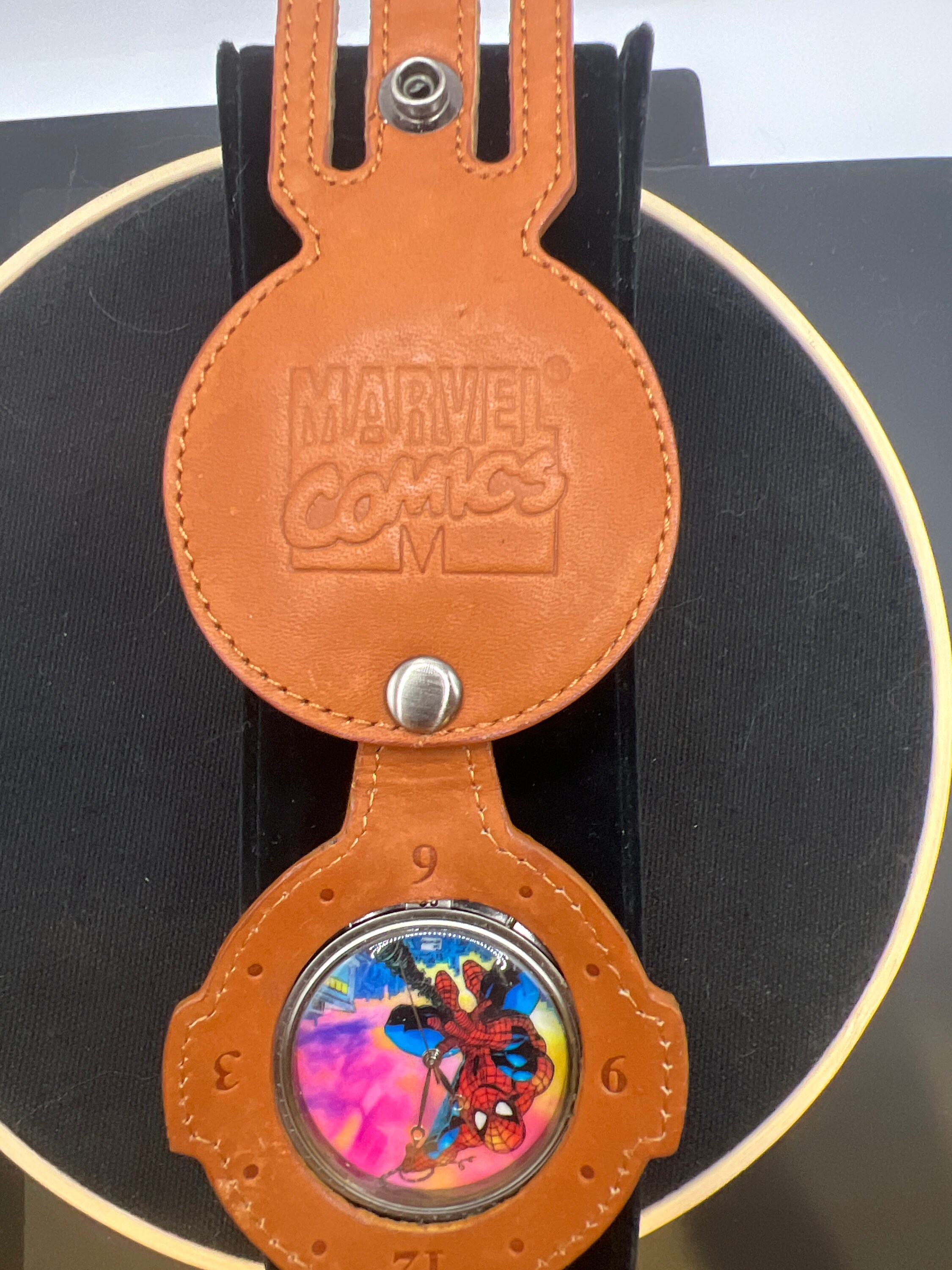 1997 Artwatch Marvel Comics Spider-man Pocket Watch With - Etsy
