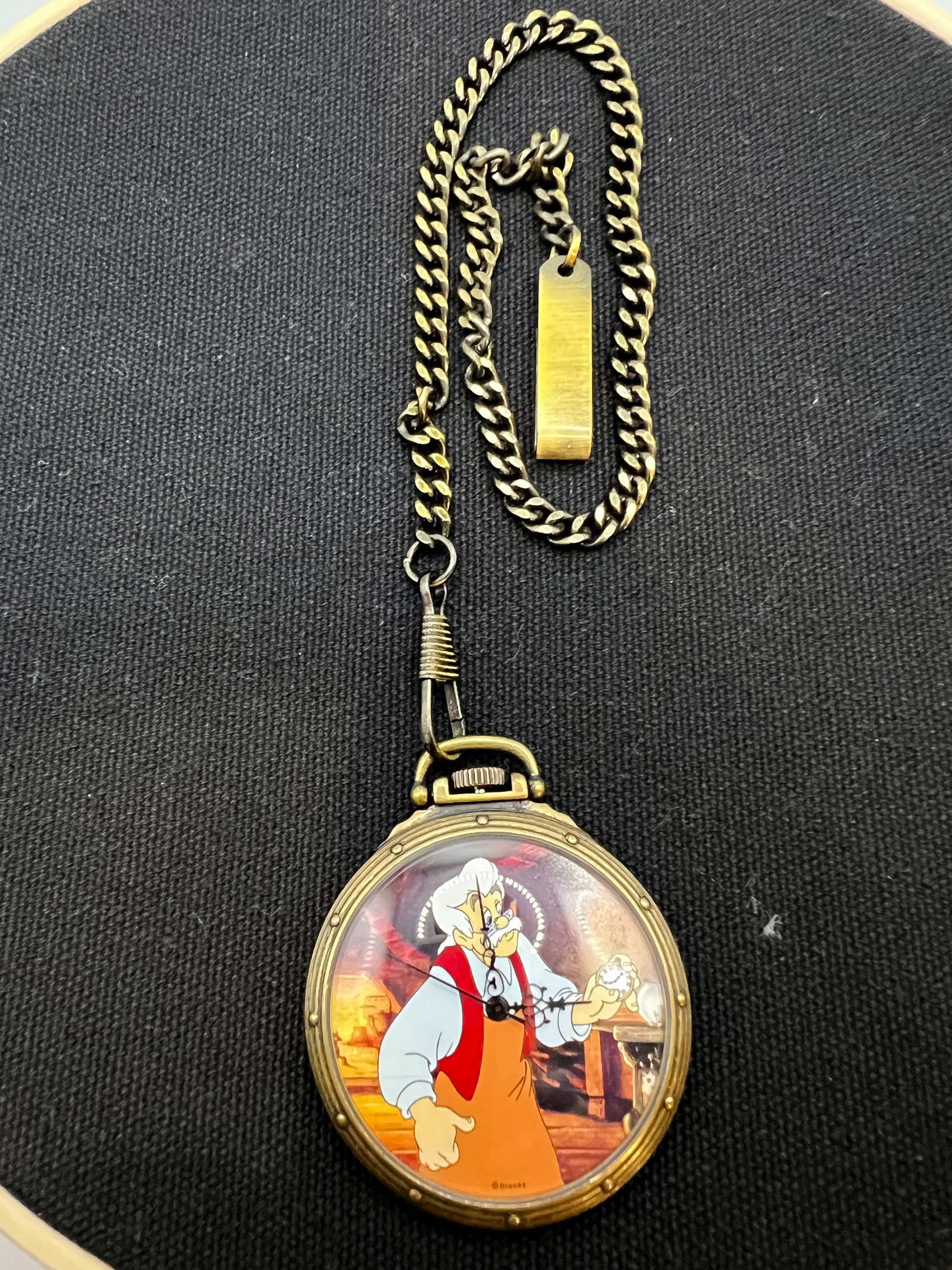 Disney Pinocchio Geppetto Pocket Watch - Etsy