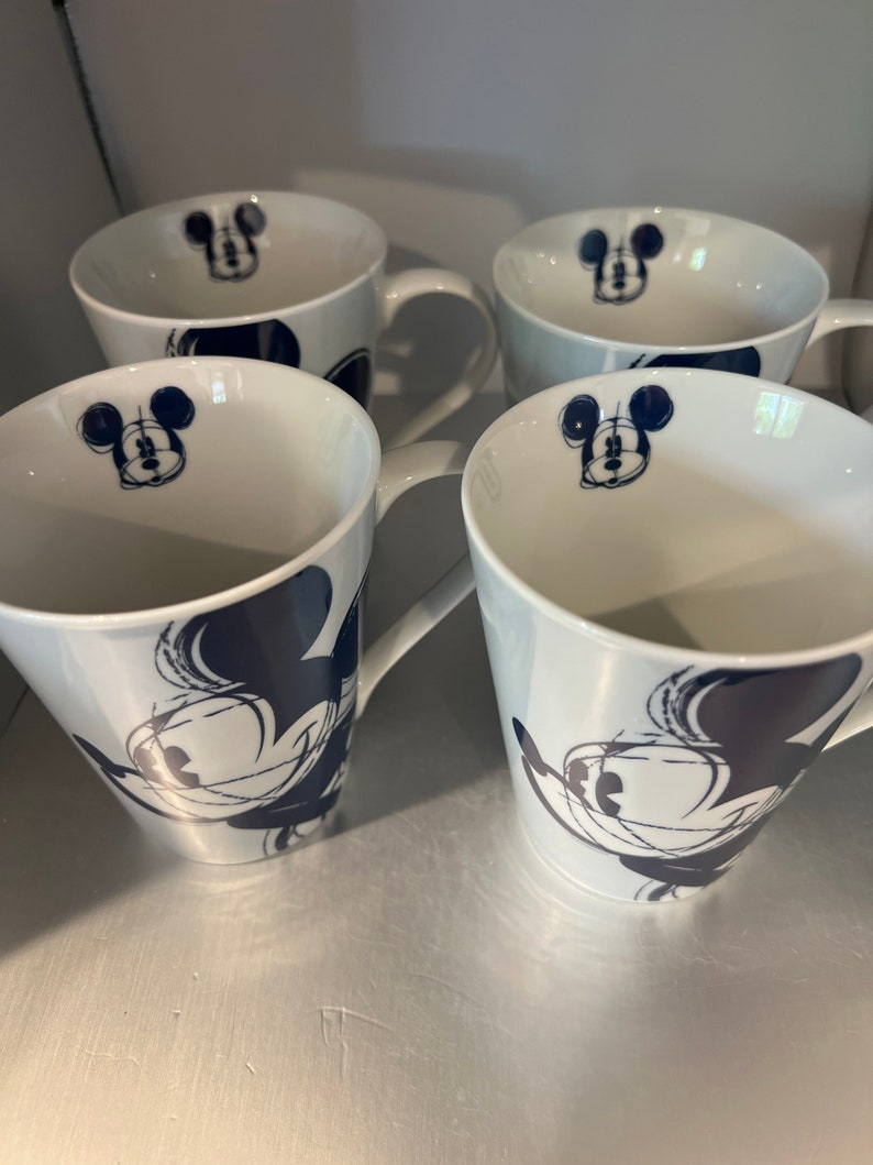 Vintage Disney Mickey Mouse Animation Sketch Coffee Mugs-set - Etsy