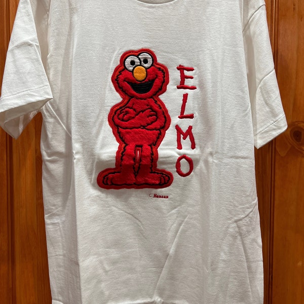Vintage White Elmo Shirt - Etsy
