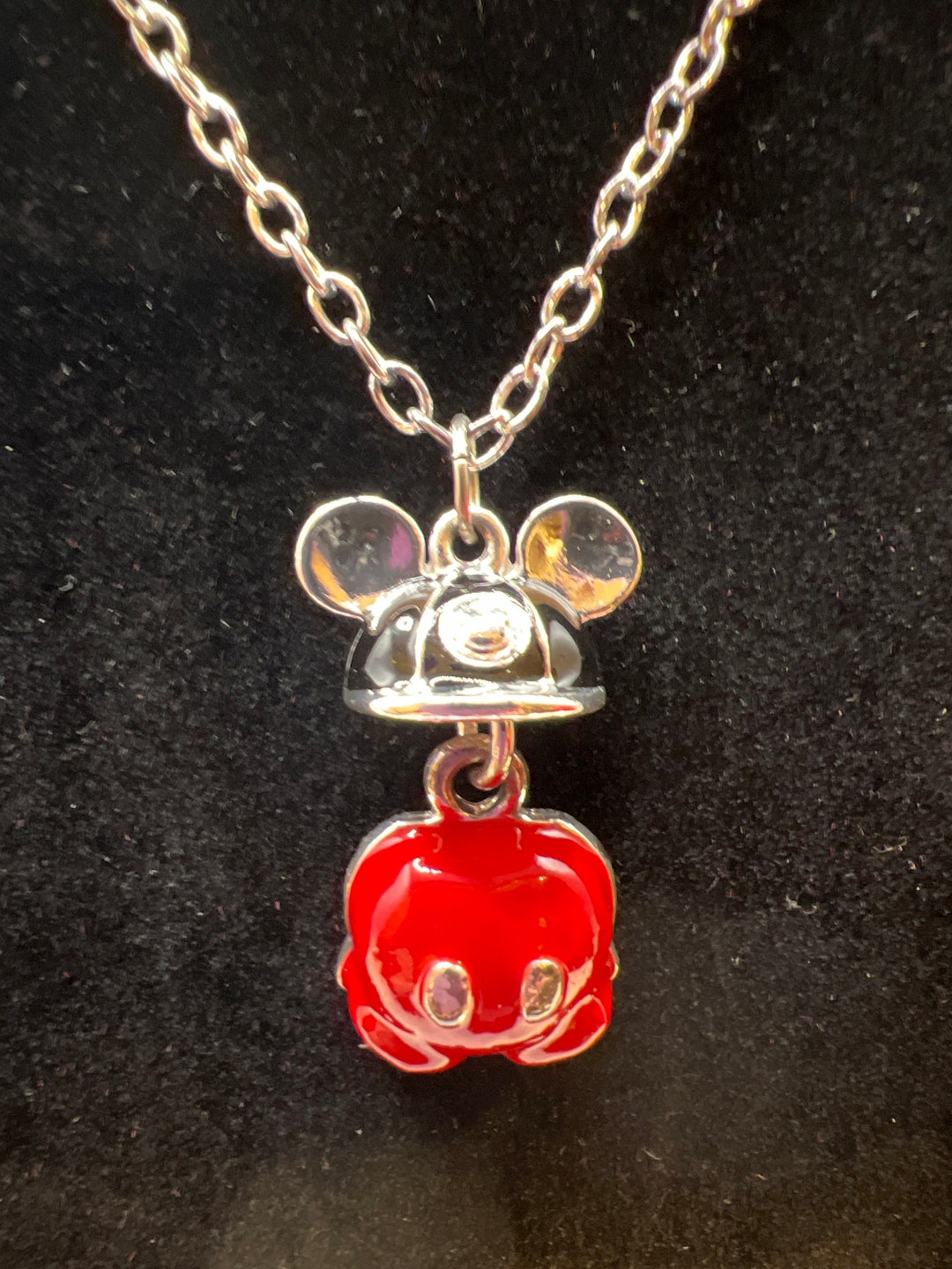 Vintage Mickey Mouse Necklace-mickey Pants and Hat - Etsy