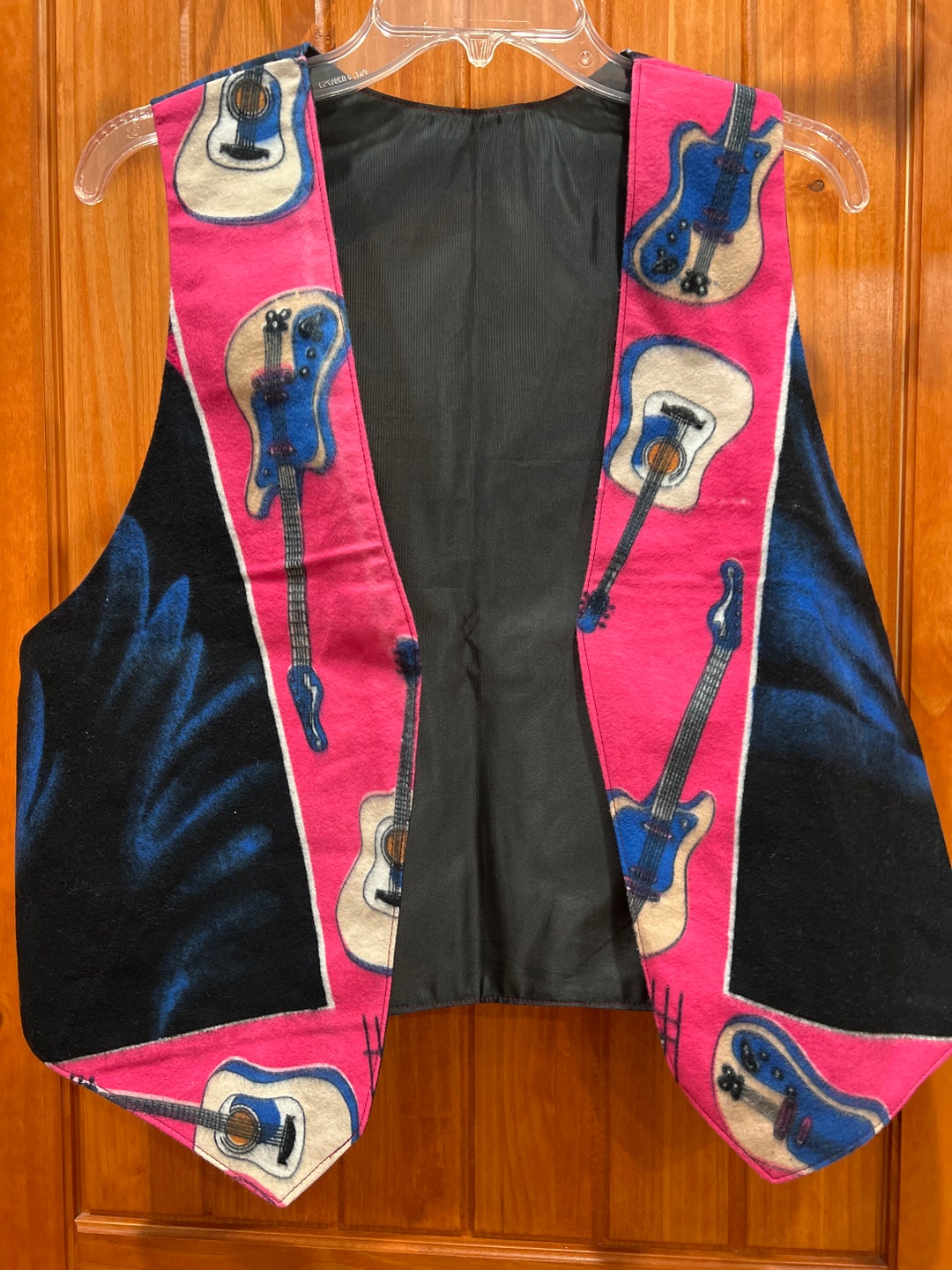 Vintage One of a Kind Elvis Presley Vest-hot Pink/blue-no Tags, Unknown ...