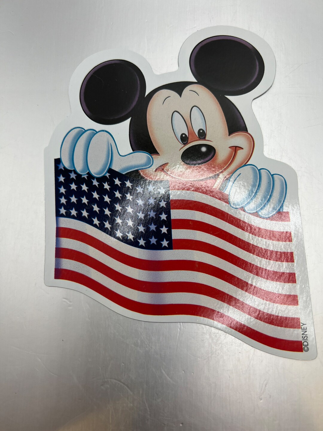 Vintage Disney Mickey Mouse American Flag Magnet - Etsy