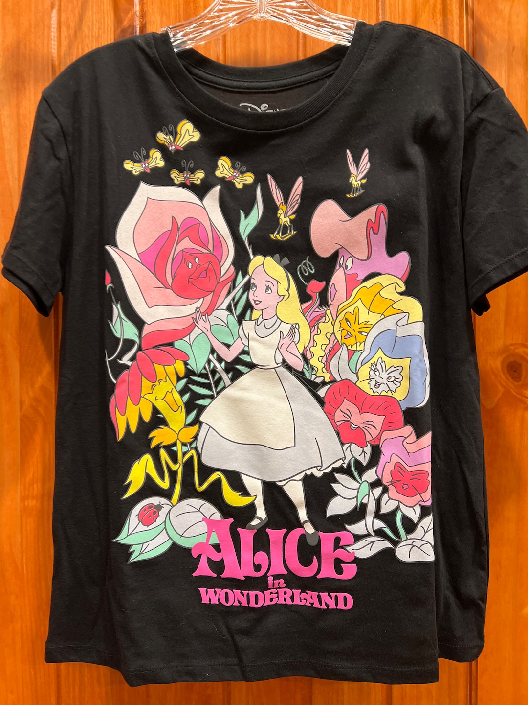 Disney Alice in Wonderland T-shirt-black-adult Small - Etsy