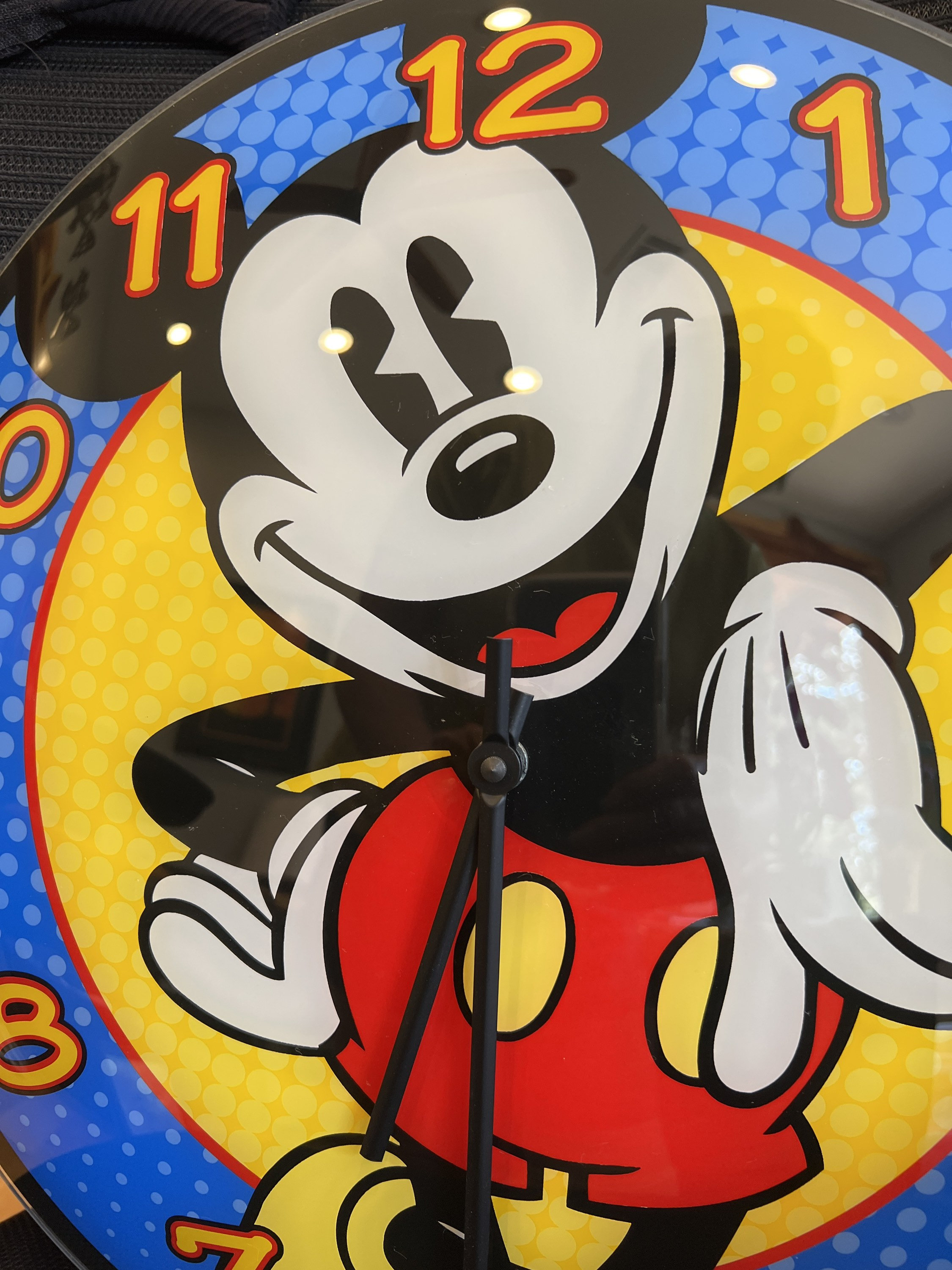 Large Ceramic Plate Style Mickey Mouse Wall Clock-hermle - Etsy
