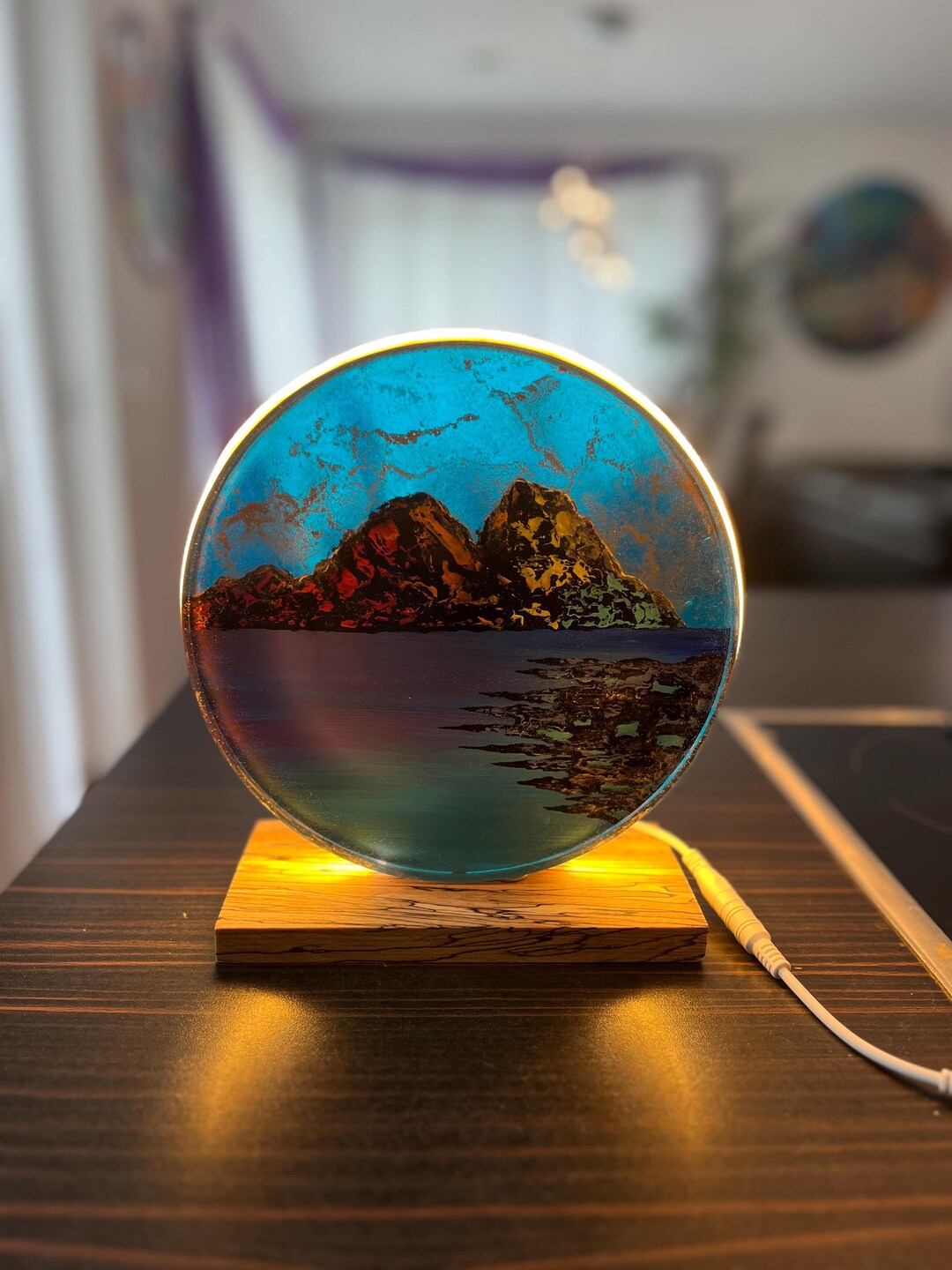 20 Cm Light Lamp Art Object Art Art Ambient Light Sculpture by Angela ...