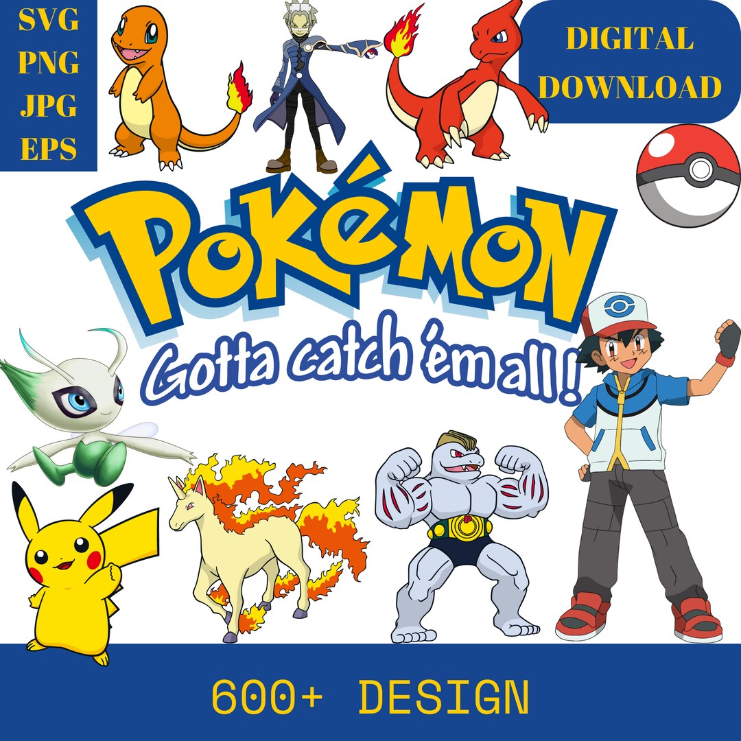 NEW Warrior Svg Bundle 850files Poke Svg Pika Svg Poke - Etsy