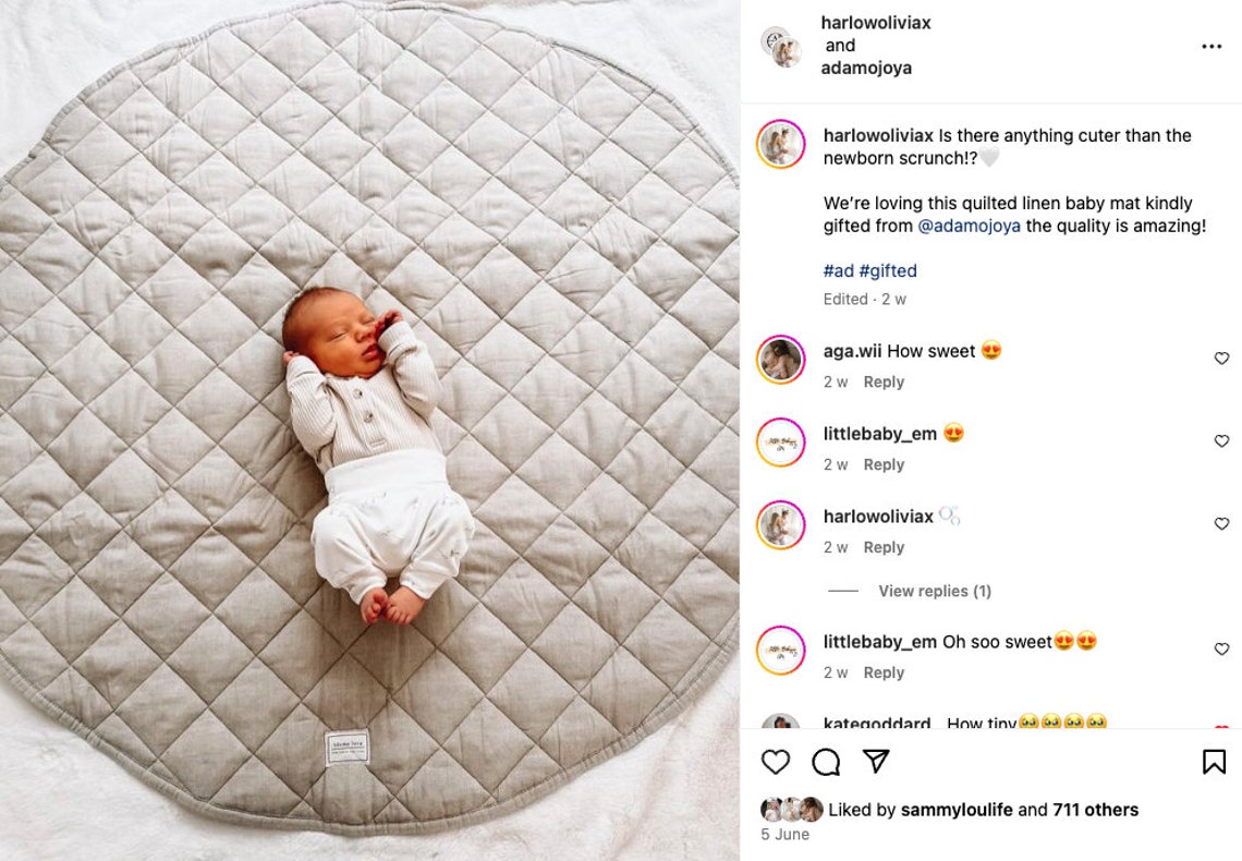 Quilted Baby Play Mat, Tummy Time Mat, Baby Change Mat, Travel Changing ...