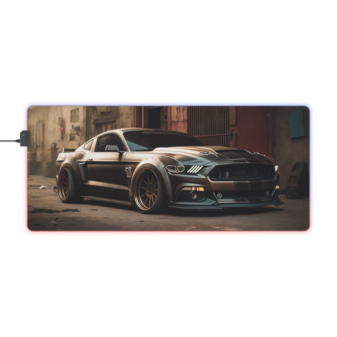 Mustang LED Gaming Mouse Pad (with USB Lighting), XXL Mouse Pad Ford ...