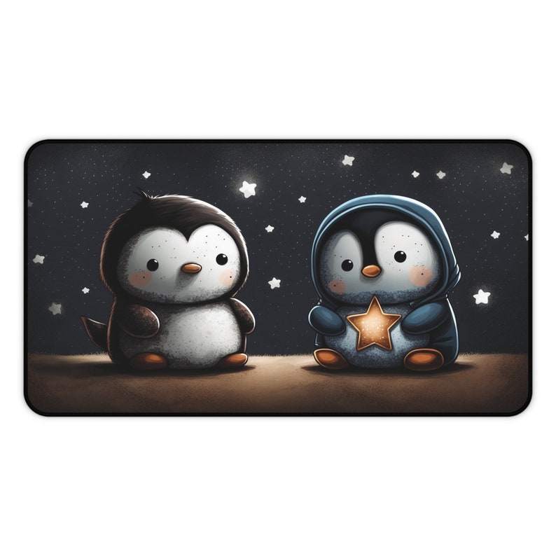Penguin Aesthetic Mouse Pad XXL Cute Penguins Desk Mat Penguins Large ...