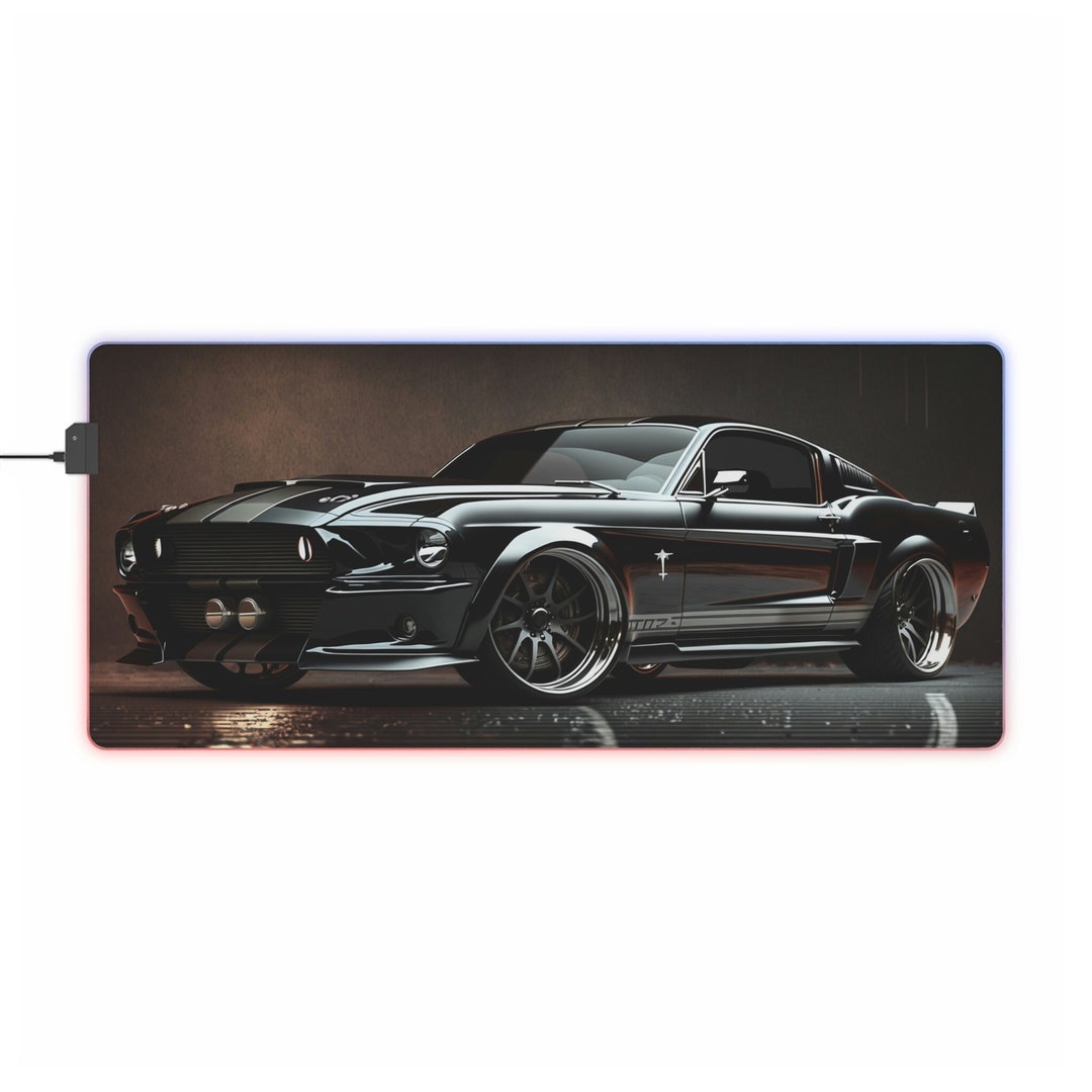 Mustang LED Gaming Mouse Pad (with USB Lighting), XXL Mouse Pad Ford ...